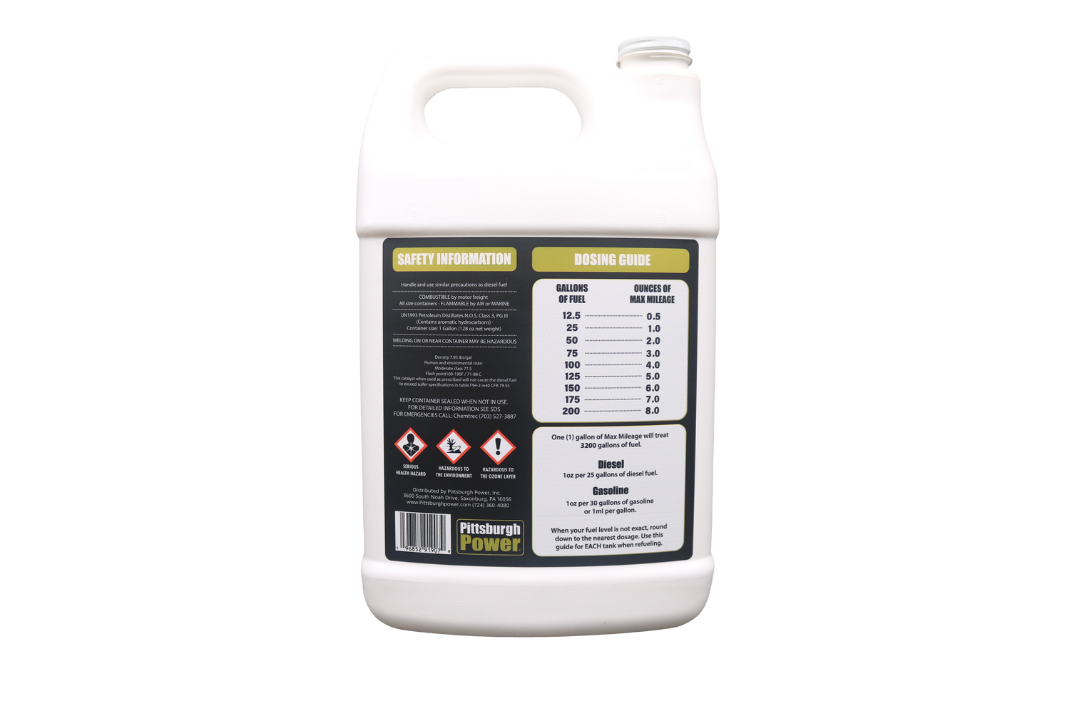 Max Mileage - Fuel Borne Catalyst - 1 Gallon – Pittsburgh Power