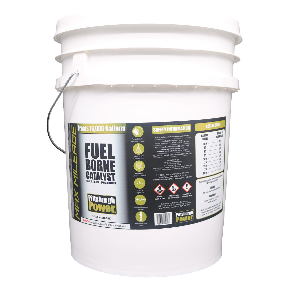 Max Mileage - Fuel Borne Catalyst - 5 Gallons – Pittsburgh Power